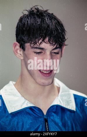Michael Phelps, 15 years old, at the 2000 USA Spring Nationals Stock ...