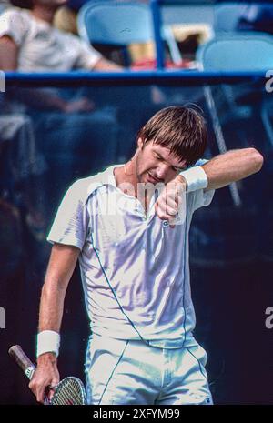 Jimmy Connors at the 1980 US Open Tennis Stock Photo - Alamy