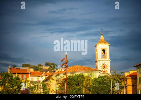 Iconic landmarks of Nice, France, Cote d'Azur, French Riviera Stock ...