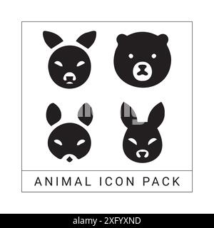 Animal Icon Pack With Vector Files Stock Vector Image & Art - Alamy