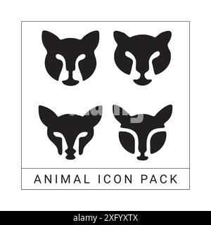 Animal Icon Pack With Vector Files Stock Vector Image & Art - Alamy