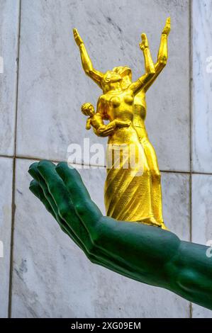 The Spirit of Detroit Monument Sculpture Art Statue, Detroit, Michigan ...