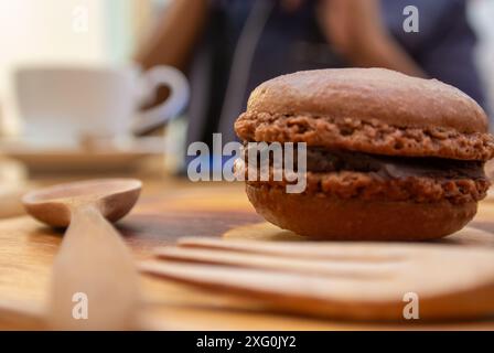 The macarons looked delicious Stock Photo - Alamy