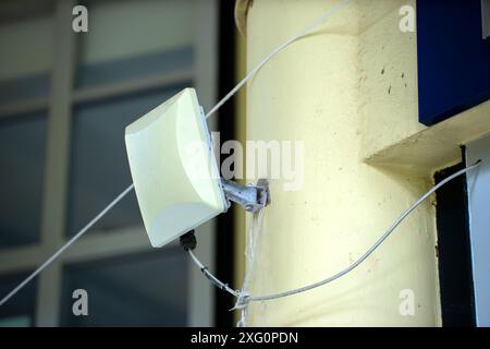 The exterior access point looks durable and strong Stock Photo - Alamy