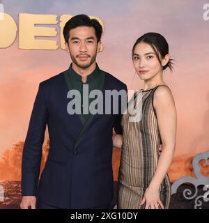 (L-R) Justin Chien and Maria Zhang at the Netflix's AVATAR: THE LAST AIRBENDER World Premiere ...