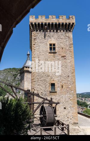 castle of Foix, 10th century, Foix, department of Ariège, Occitanie ...