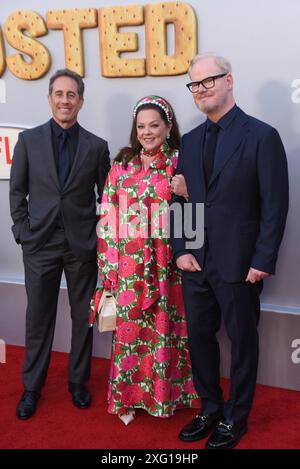 Unfrosted Melissa McCarthy, Jerry Seinfeld & Jim Gaffigan Stock Photo ...