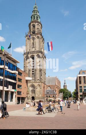 Martinitoren, Martiniturm, church tower of the Martinikerk, Groningen ...