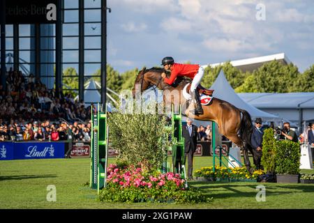 Steve Guerdat (Schweiz) beim Mercedes-Benz Nationenpreis, CHIO Aachen ...