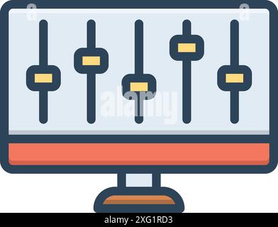 Icon for parameter,custom Stock Vector Image & Art - Alamy