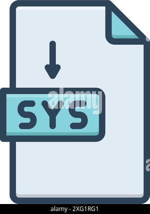 SYS Vector Icon Sign Icon Vector Illustration For Personal And ...