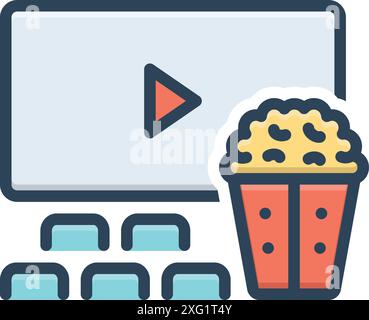 Icon for intervals,movie Stock Vector Image & Art - Alamy