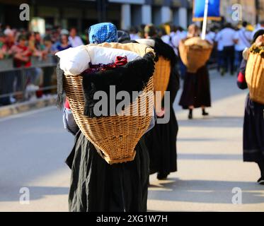 Historical reenactment with a group of Italian WW1 female partisans ...