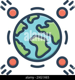 Icon for throughout,everywhere Stock Vector Image & Art - Alamy