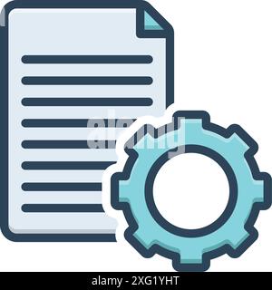 Table of contents icon vector logo set collection for web app ui Stock ...