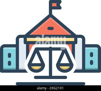 Icon for courts,authority Stock Vector Image & Art - Alamy