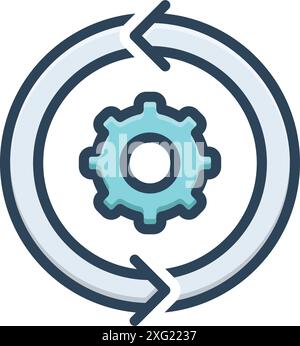 Icon for continuous,sustained Stock Vector Image & Art - Alamy