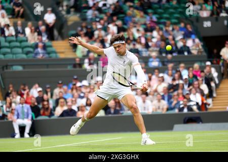 Ben Shelton of the United States at the All England Lawn Tennis and ...