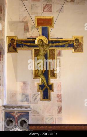 Crucifix by Cimabue Basilica Di Santa Croce Florence Italy Stock Photo ...