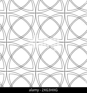 Abstract geometric pattern with arcs, stripes, lines. Seamless vector ...