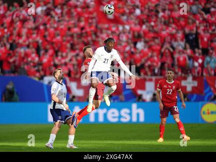 England's Eberechi Eze in action during the UEFA Euro 2024 match at the ...