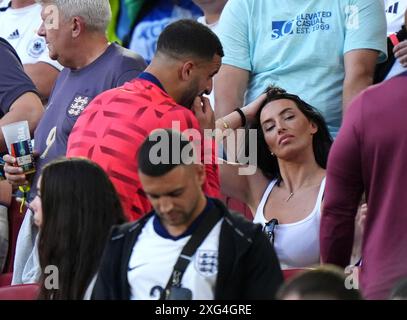 England's Kyle Walker with friends and family following the FIFA World ...