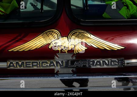The eagle logo of the American LaFrance company, an American ...