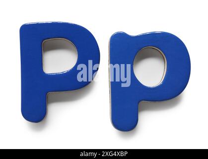 Uppercase and lowercase blue magnetic letter C isolated white Stock ...