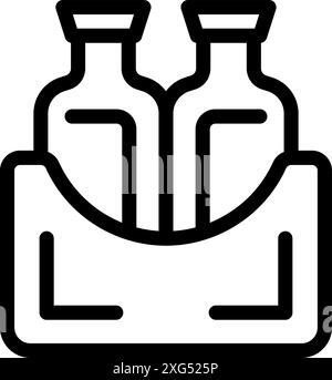 Fragile glass transportation icon. minimal and creative icon isolated ...