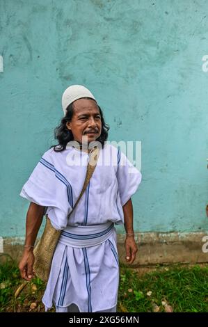 Arahuaco Mamos gather in the Jimain community near Pueblo Bello, Cesar ...