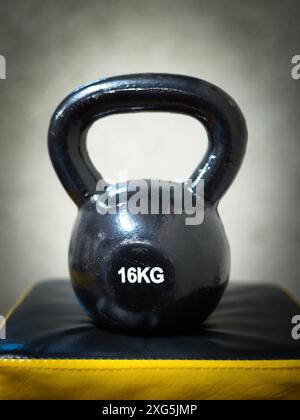 16 kg kettlebell at a gym. Weight lifting concept Stock Photo - Alamy