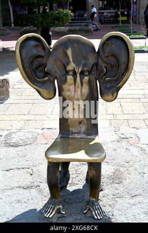 GUADALAJARA, JALISCO, MEXICO: Whimsical bronze sculptures by Alejandro ...