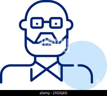 moustache vector icon editable stroke outline icons for web and mobile ...