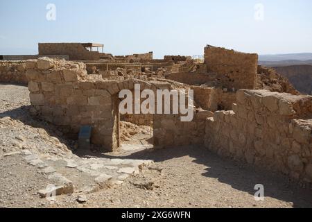 Western Gate to Masada above the ramp built by the Romans, Byzantines ...