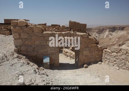Western Gate to Masada above the ramp built by the Romans, Byzantines ...