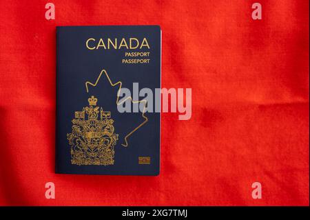 New version of the Canadian passport recently introduced Stock Photo ...