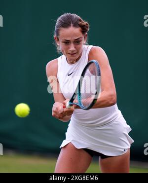 Isabelle Lacy on day seven of the 2024 Wimbledon Championships at the ...