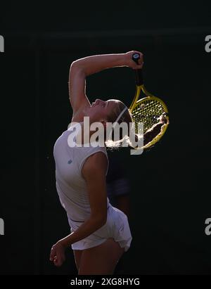 Hollie Smart on day seven of the 2024 Wimbledon Championships at the ...