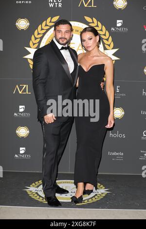 Steven Blades and Natalie Dunn attend National Film Awards in London ...