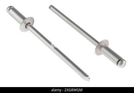 Blind rivet, 3D rendering isolated on white background Stock Photo - Alamy