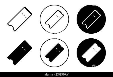 Concert ticket Simple vector icon. Illustration symbol design template ...