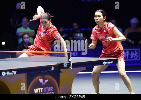 Hitomi Sato (JPN), Honoka Hashimoto (JPN), JULY 6, 2024 - Table Tennis : WTT Star Contender ...
