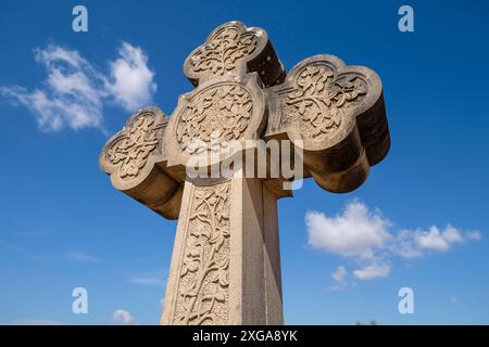Cross with trilobed arms, 1951, Campos cemetery, Mallorca, Balearic ...