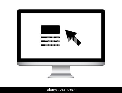 Web portal icon. Presentation and Application linear design Stock ...