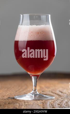 Belgian Kriek a beer with cherries Stock Photo - Alamy
