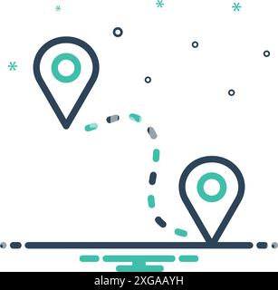 Icon for mile,location Stock Vector Image & Art - Alamy