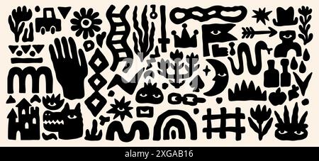 Mythical creatures characters set Stock Vector Image & Art - Alamy