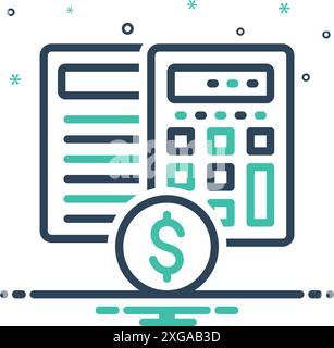 Icon for estimates,calculation Stock Vector Image & Art - Alamy