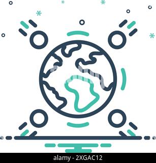 Icon for throughout,everywhere Stock Vector Image & Art - Alamy