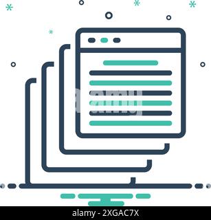 Icon for tabs,bookmarks Stock Vector Image & Art - Alamy